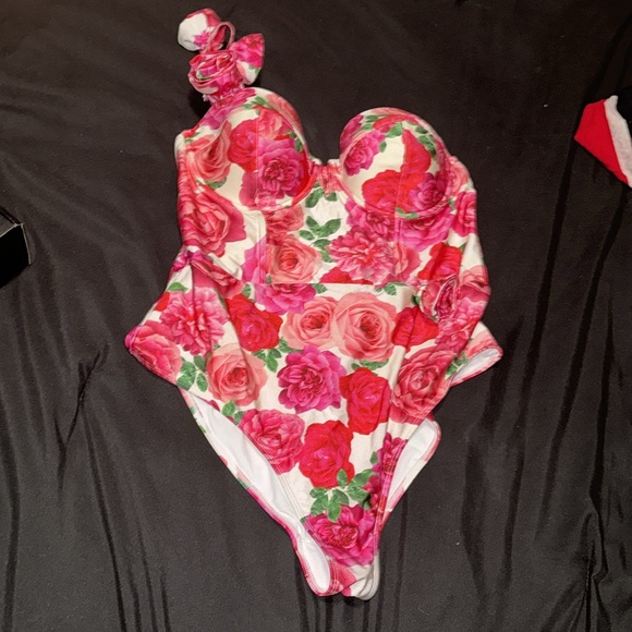 ASOS | Swim | Asos Corset Floral Swimsuit | Poshmark